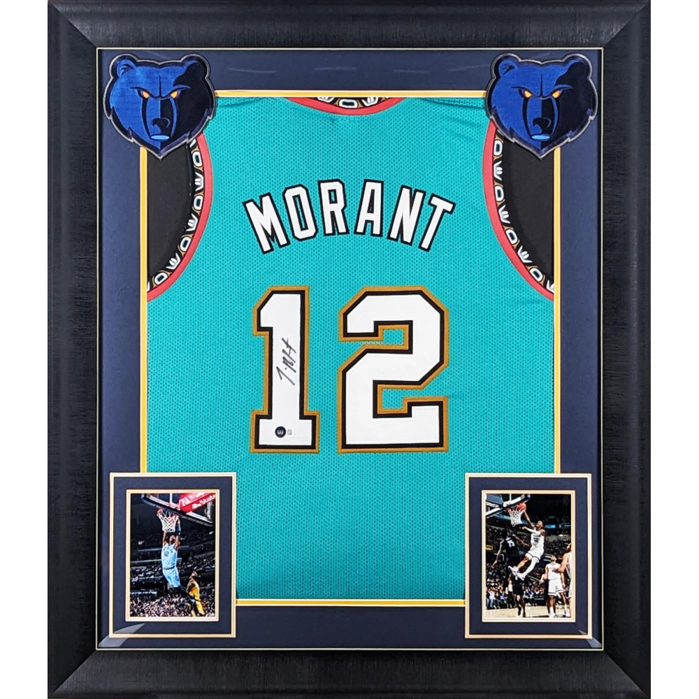 Ja Morant Signed Custom Framed Jersey Display (Beckett) | Pristine Auction