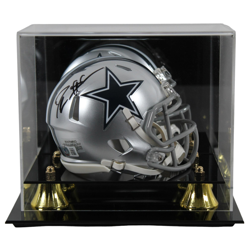 Deion Sanders Signed Cowboys Speed Mini Helmet with Display Case ...