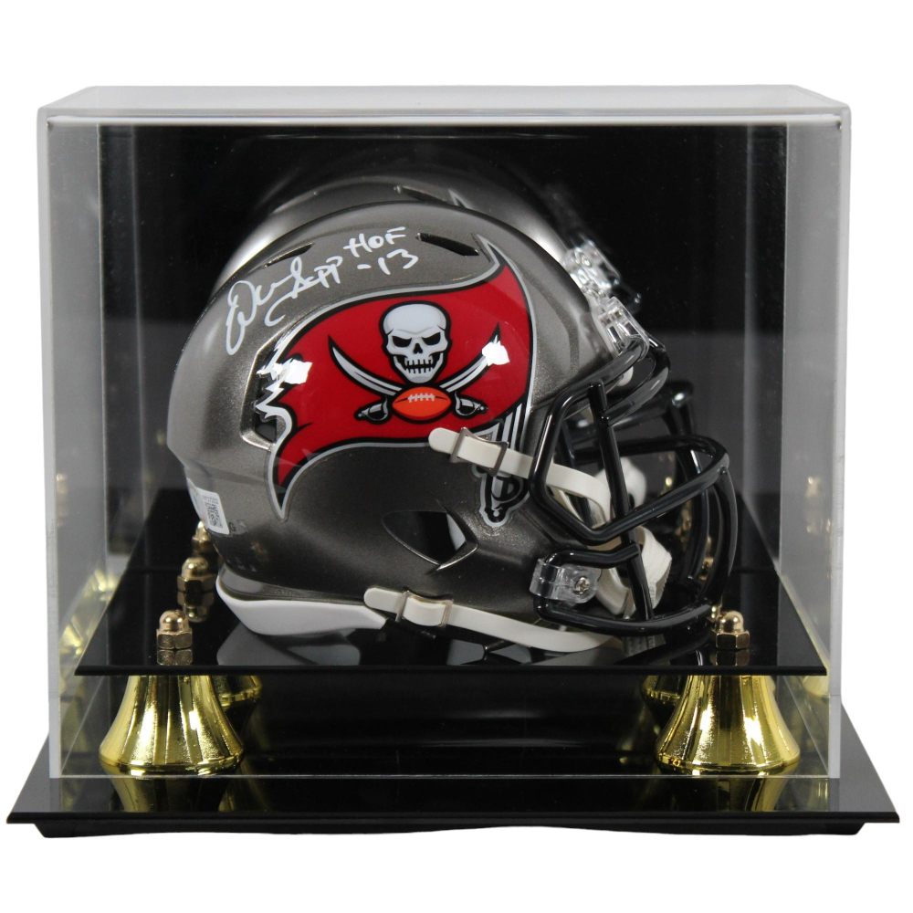 Warren Sapp Signed Buccaneers Speed Mini Helmet with Display Case ...