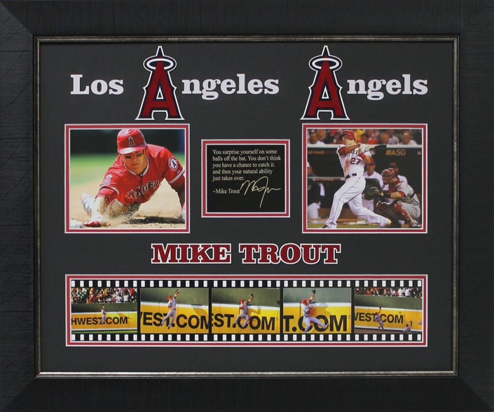 Mike Trout Custom Framed Photo Display | Pristine Auction