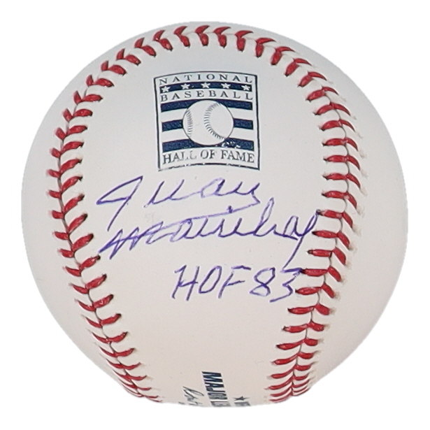 Juan Marichal Signed OML Hall of Fame Logo Baseball Inscribed "HOF 83 ...