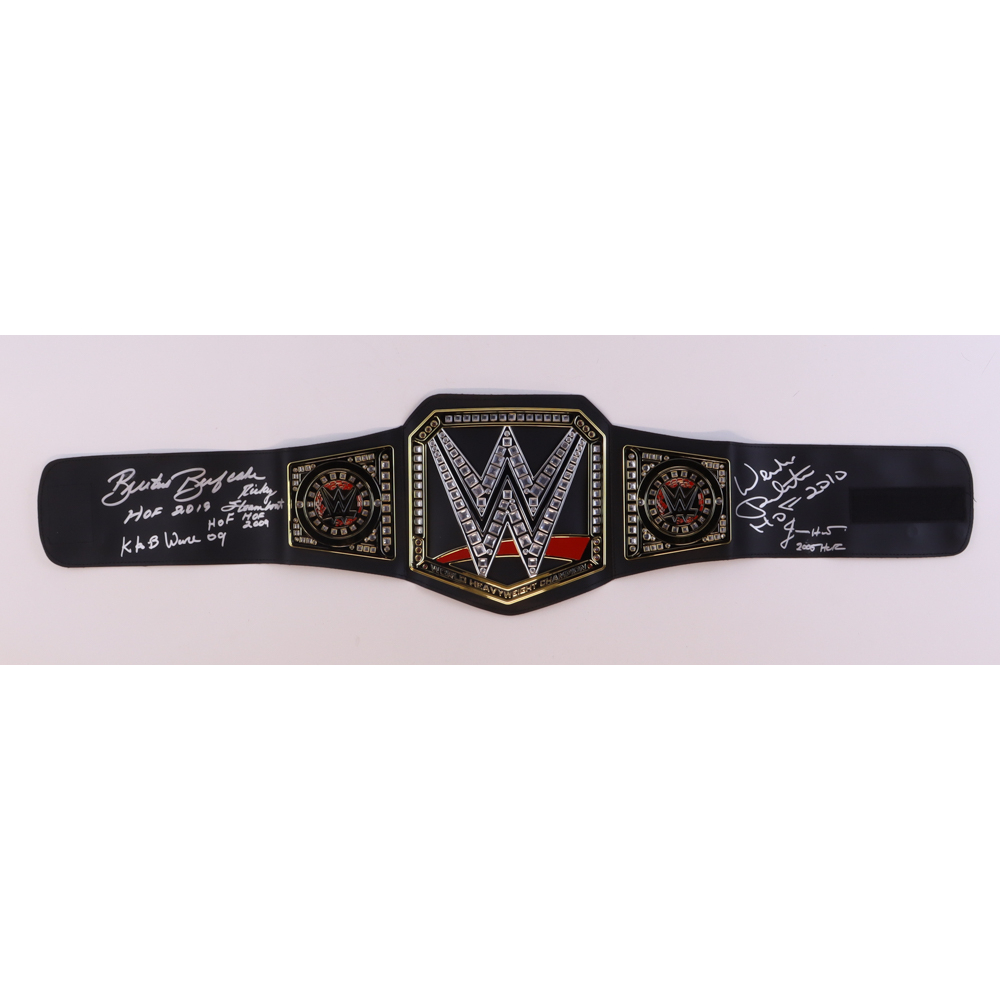 WWE Replica Heavyweight Championship Belt Signed By (5) with Ricky ...