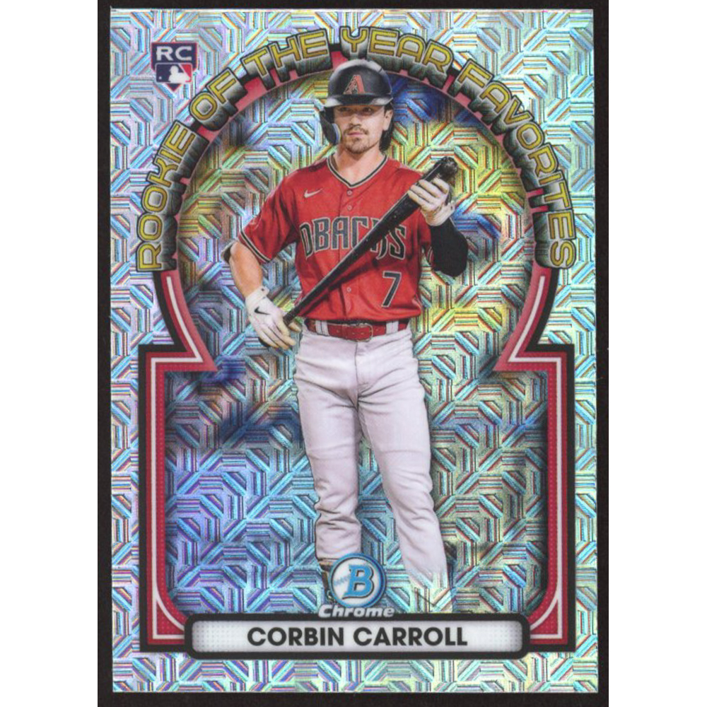Corbin Carroll 2023 Bowman Chrome Mega Box Rookie of the Year Favorites ...