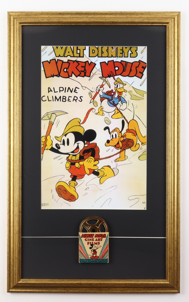 Walt Disney's "Mickey Mouse: Alpine Climbers" Custom Framed Print ...