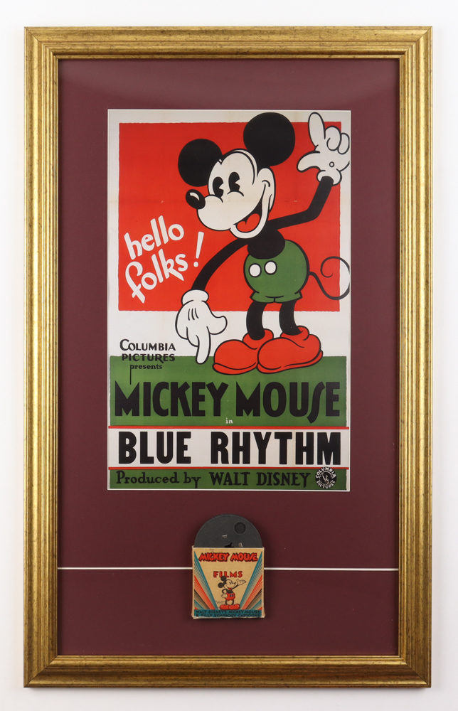 Walt Disney's "Mickey Mouse: Blue Rhythm" Custom Framed Print Display ...