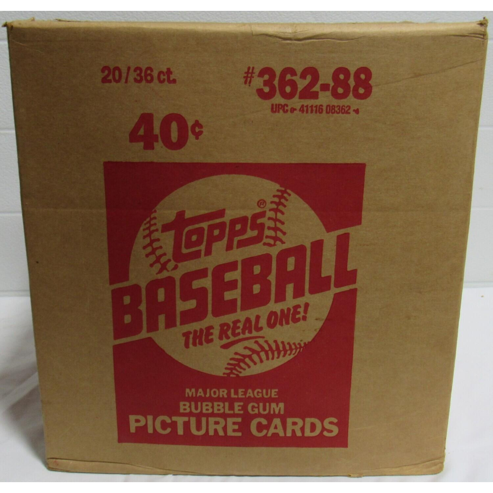 1988 Topps Baseball Case with (20) Wax Boxes | Pristine Auction
