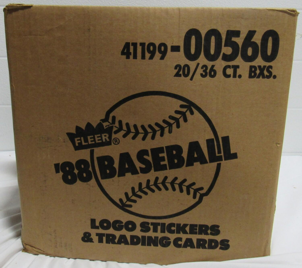 1988 Fleer Baseball Case with (20) Wax Boxes | Pristine Auction