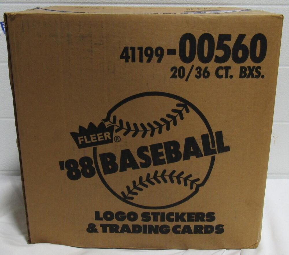 1988 Fleer Baseball Case with (20) Wax Boxes | Pristine Auction