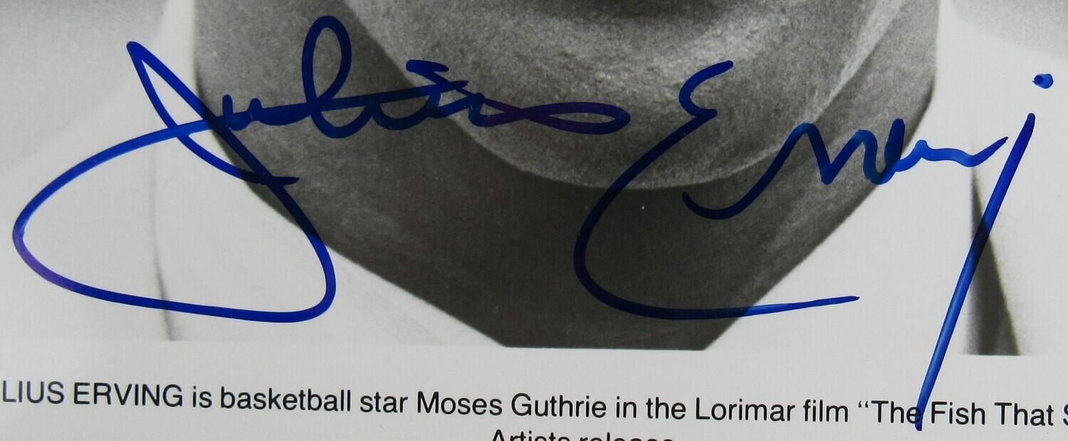 Julius Erving Signed 76ers 8x10 Photo (JSA) | Pristine Auction