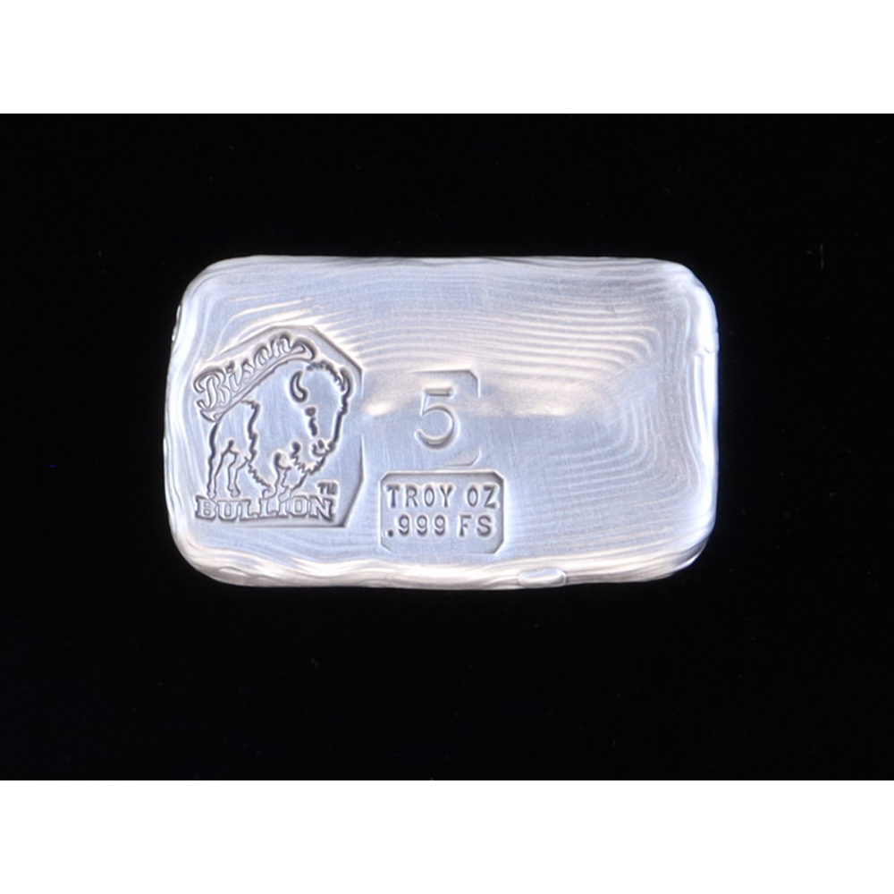 Bison Bullion .999 Poured Silver Bar | Pristine Auction