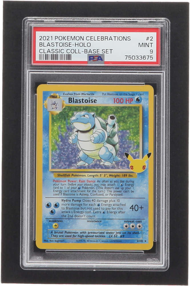 Blastoise Pokemon 2021 Celebrations #02 (PSA 9) | Pristine Auction
