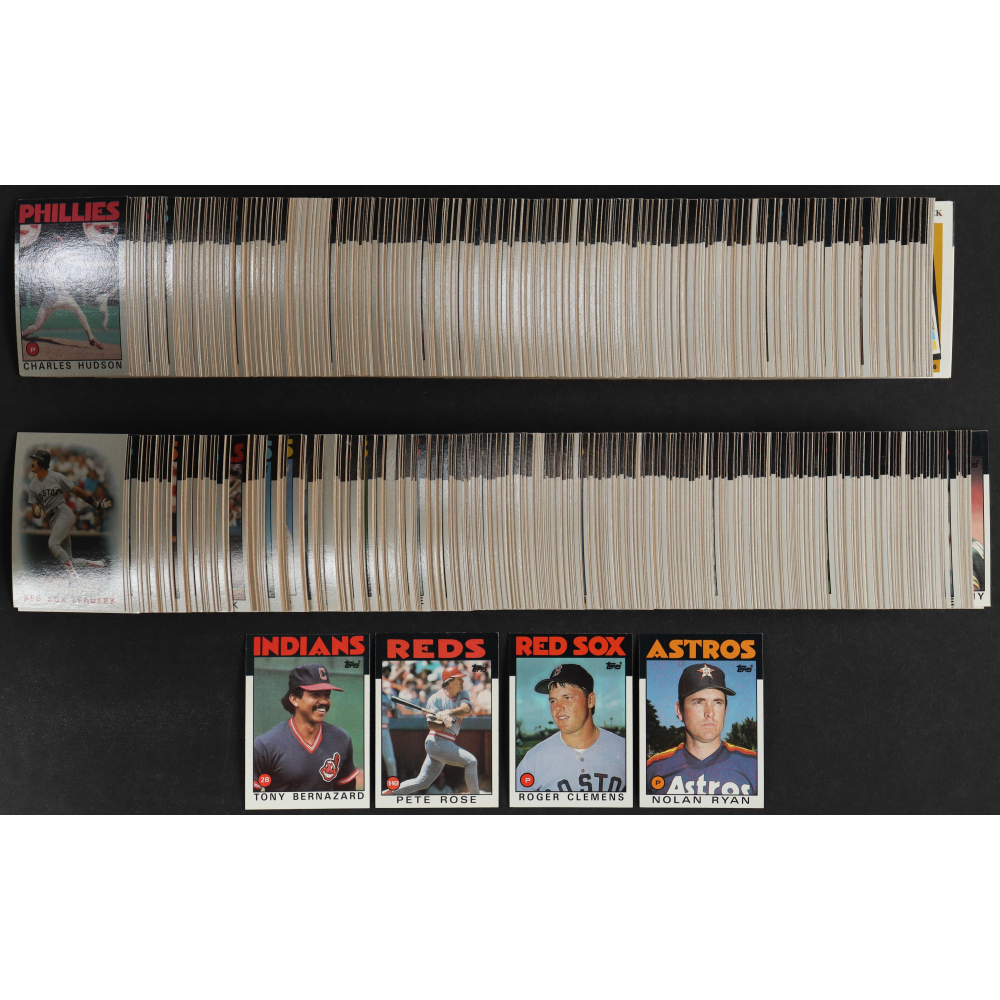 1986 Topps Complete Set of (792) Baseball Cards with Pete Rose #1 ...