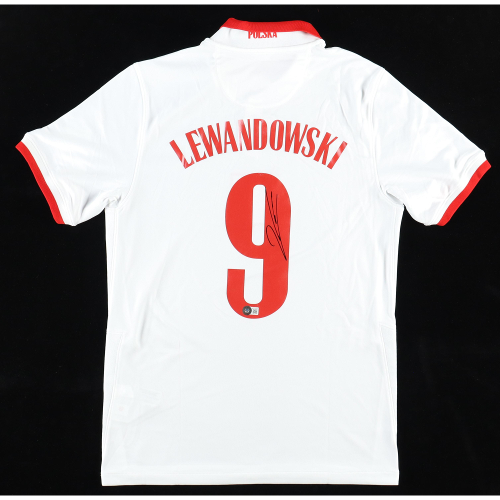 Robert Lewandowski Signed Poland National Team Jersey (Beckett ...