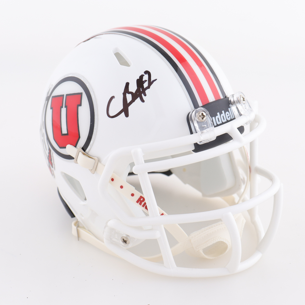 Cameron Rising Signed Utah Utes Mini Helmet (Beckett) | Pristine Auction