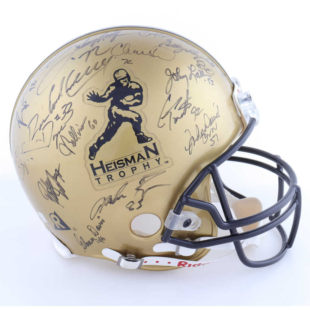 Heisman Winner's Full-Size Authentic On-Field Helmet Signed By (28 ...