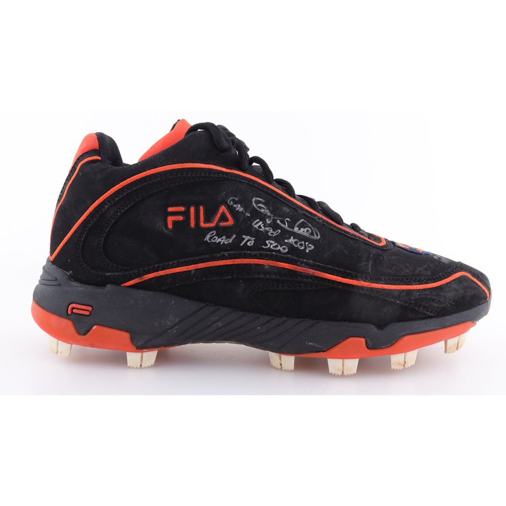 Gary Sheffield Signed Game-Used Fila Baseball Cleat Inscribed "Game ...