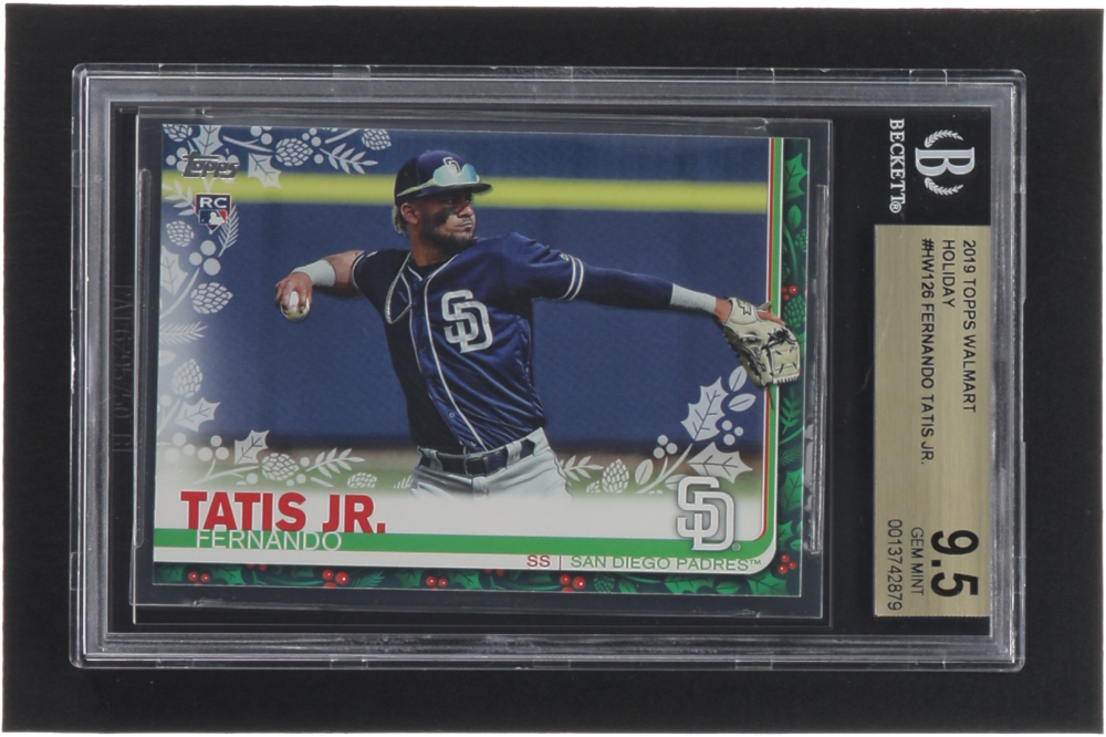 Fernando Tatis Jr. 2019 Topps Holiday #HMW126 Base BGS 9.5 Price Guide ...
