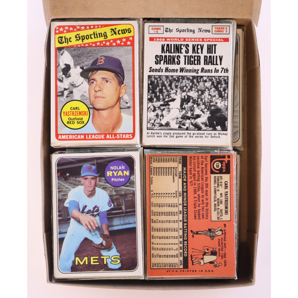 1969 Topps Baseball Cello Fun Pack Vending Box With (20) Packs