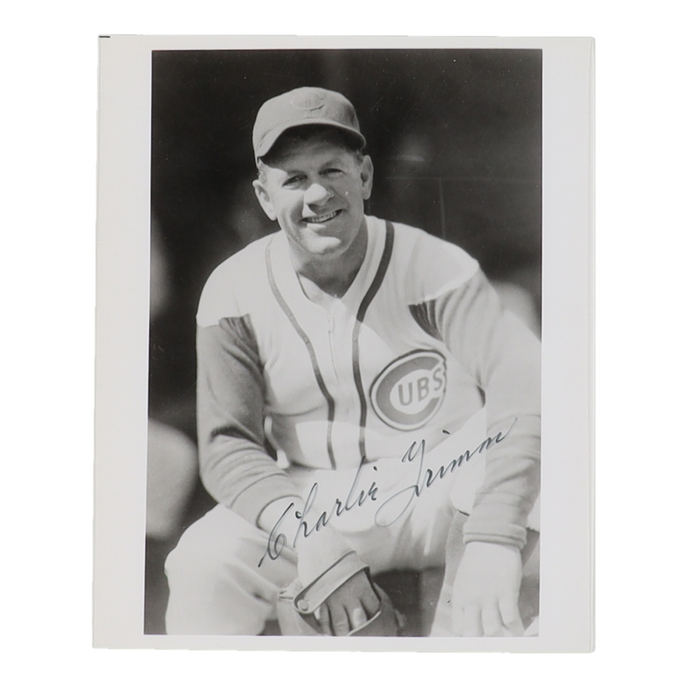 Charlie Grimm Signed Cubs 8x10 Photo (JSA) | Pristine Auction