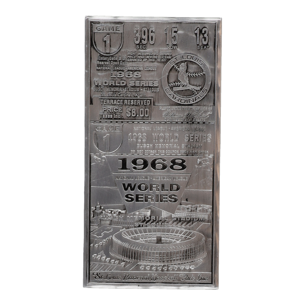 Commemorative 1968 World Series Game 1 Replica Ticket | Pristine Auction