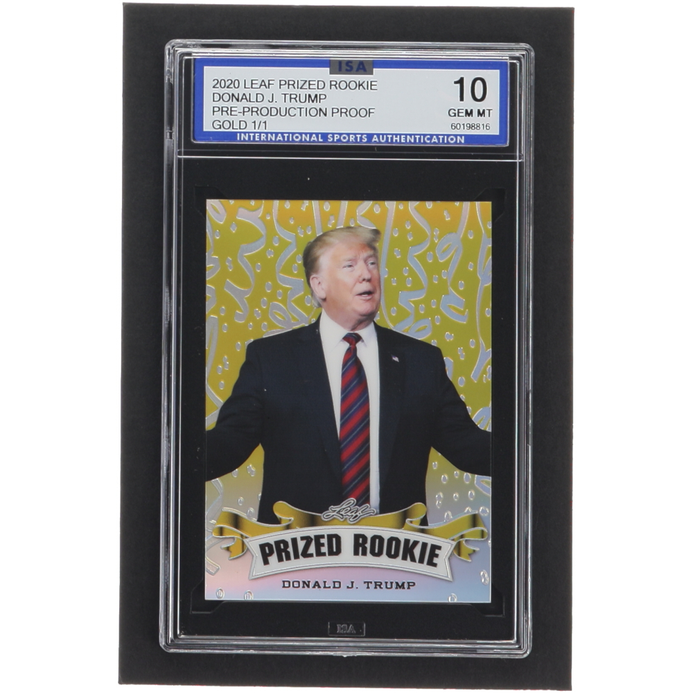 Donald J. Trump 2020 Leaf Metal Special Release Prized Rookie Rainbow ...