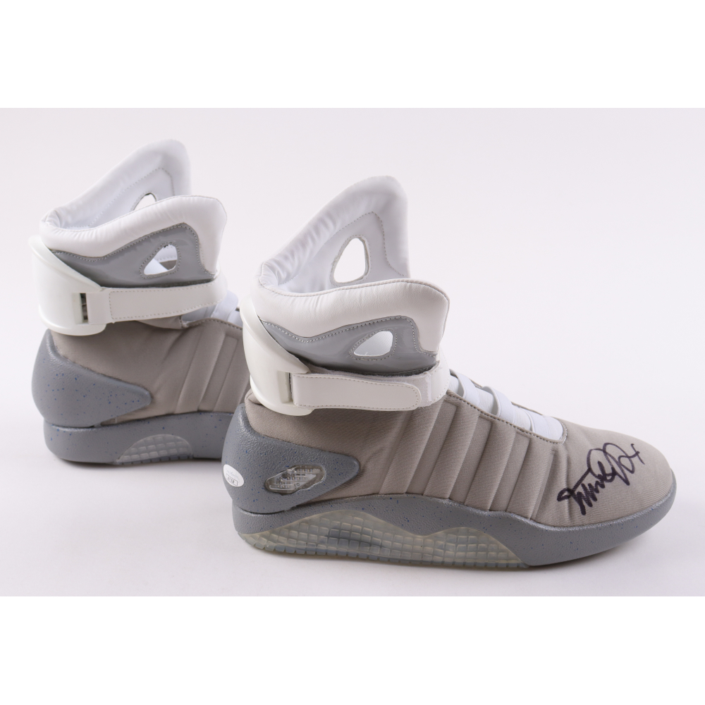 Michael J. Fox Signed "Back to the Future Part II" Replica Prop Shoes ...