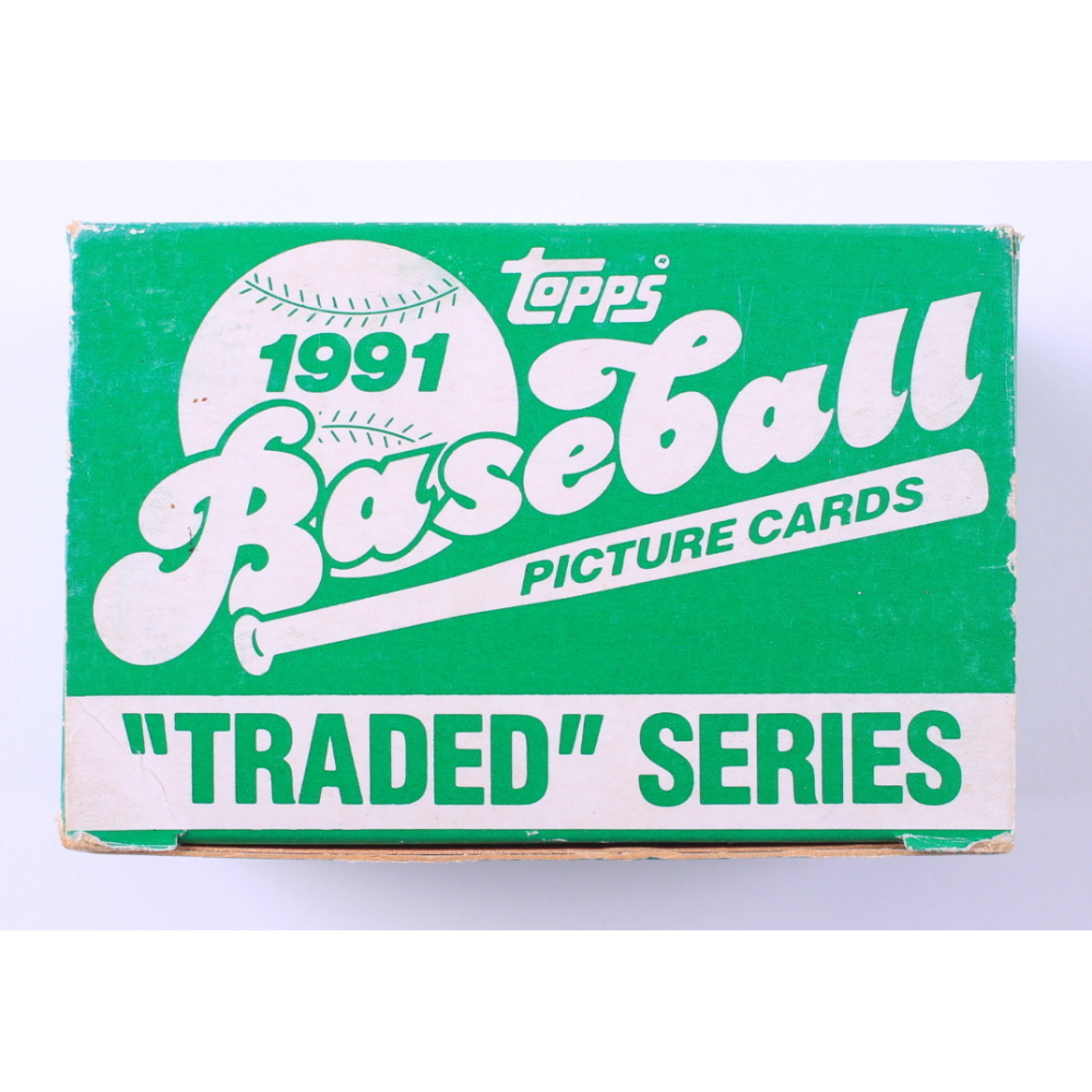 1991 Topps Traded Series Complete Set of (132) Baseball Cards ...