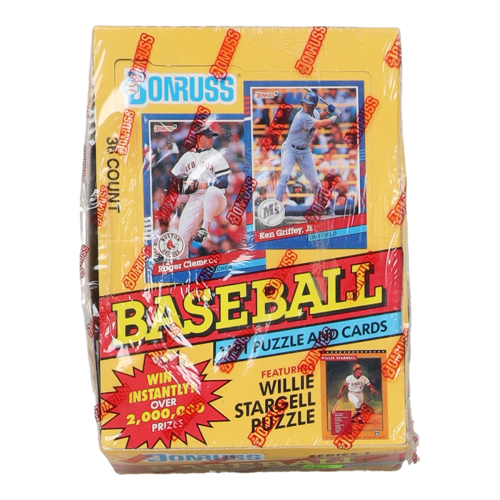 1991 Donruss Series 1 Baseball Wax Box With (36) Packs | Pristine Auction