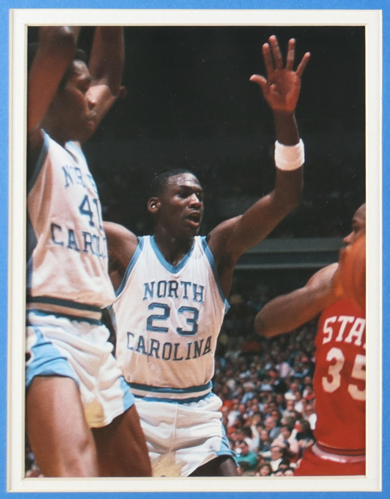 Michael Jordan North Carolina Tar Heels Custom Framed Jersey Display With Official 1984 ACC ...