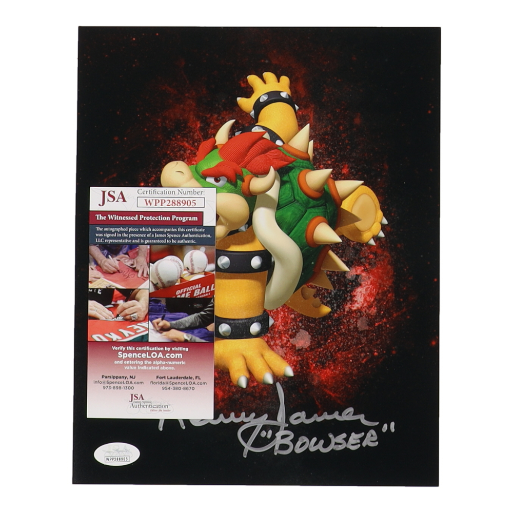 Kenny James Signed "Super Mario" 8x10 Photo Inscribed "Bowser" (JSA ...