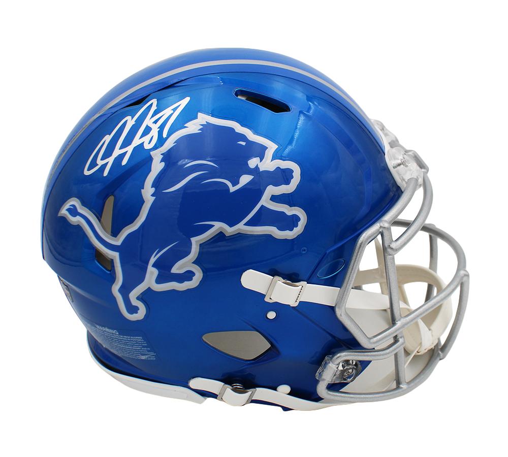 Calvin Johnson Signed Lions Full-Size Authentic On-Field Flash ...