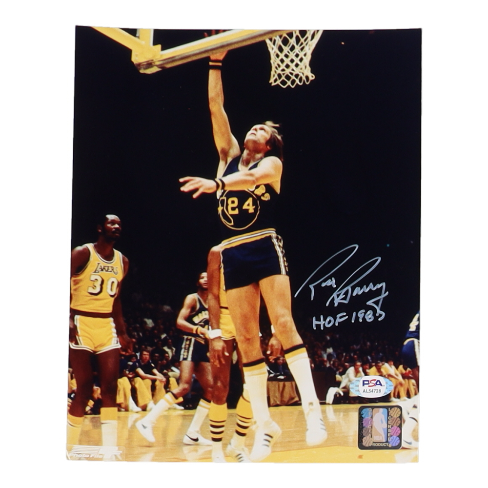 Rick Barry Signed Warriors 8x10 Photo Inscribed "HOF 1987" (PSA ...