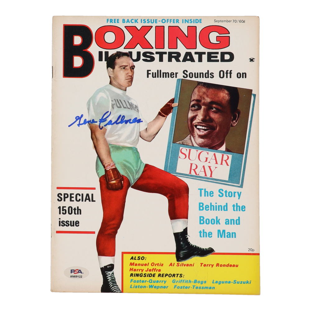 Gene Fullmer Signed Original Vintage Boxing Illustrated Magazine (PSA ...