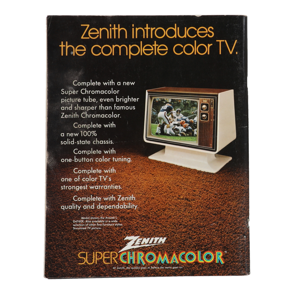 Eagles VS Browns 1972 Original On-Site Veterans Stadium Program ...