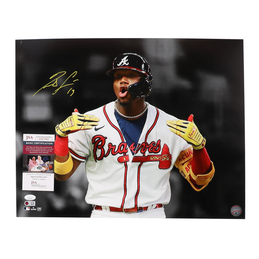 Ronald Acuna Jr. Signed Braves 16x20 Photo (JSA & Acuna Jr.) | Pristine ...
