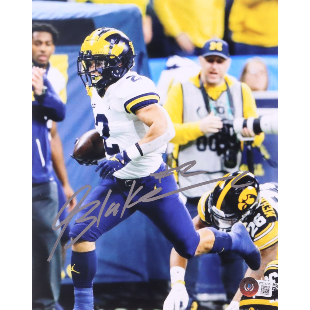 Blake Corum Signed Michigan Wolverines 8x10 Photo (Beckett) | Pristine ...