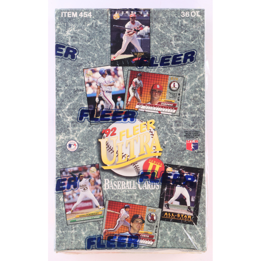 1992 Fleer Ultra Series 2 Baseball Hobby Box with (36) Packs | Pristine ...