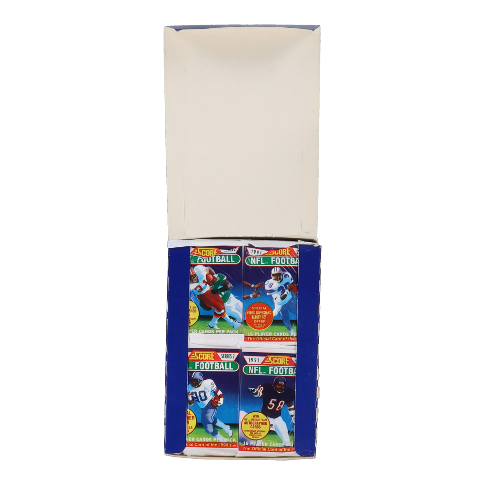 1991 Score Series 2 Football Wax Box with (36) Packs | Pristine Auction