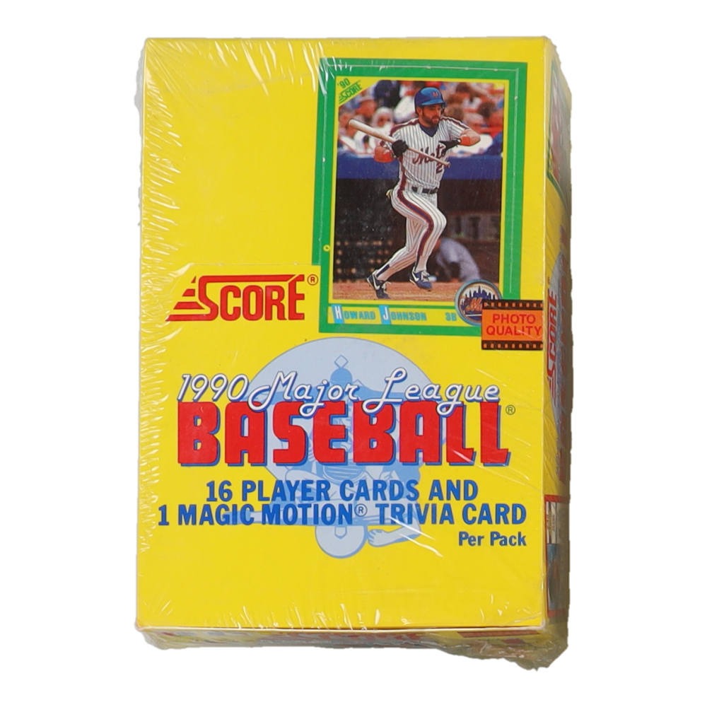 1990 Score Baseball Wax Box with (36) Packs | Pristine Auction
