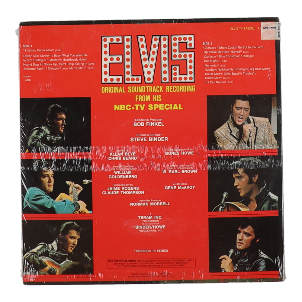 Elvis Presley 1969 Vintage Factory Sealed NBC TV Show LP Vinyl Record ...