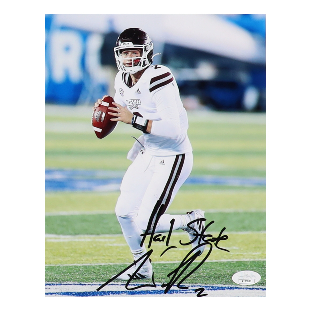 Will Rogers Signed Mississippi State Bulldogs 8x10 Photo Inscribed ...