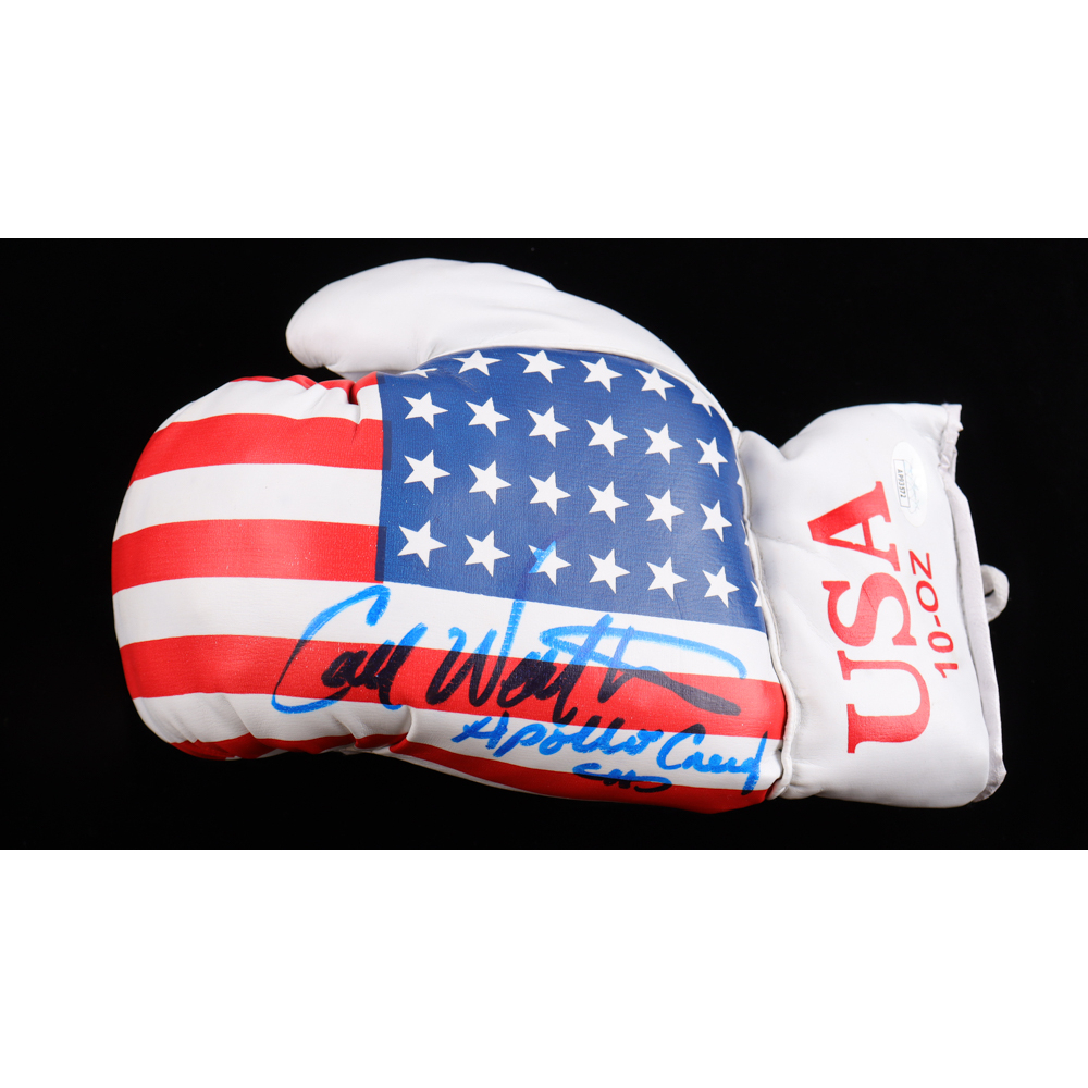 Carl Weathers Signed Last Punch Boxing Glove Inscribed "Apollo Creed ...