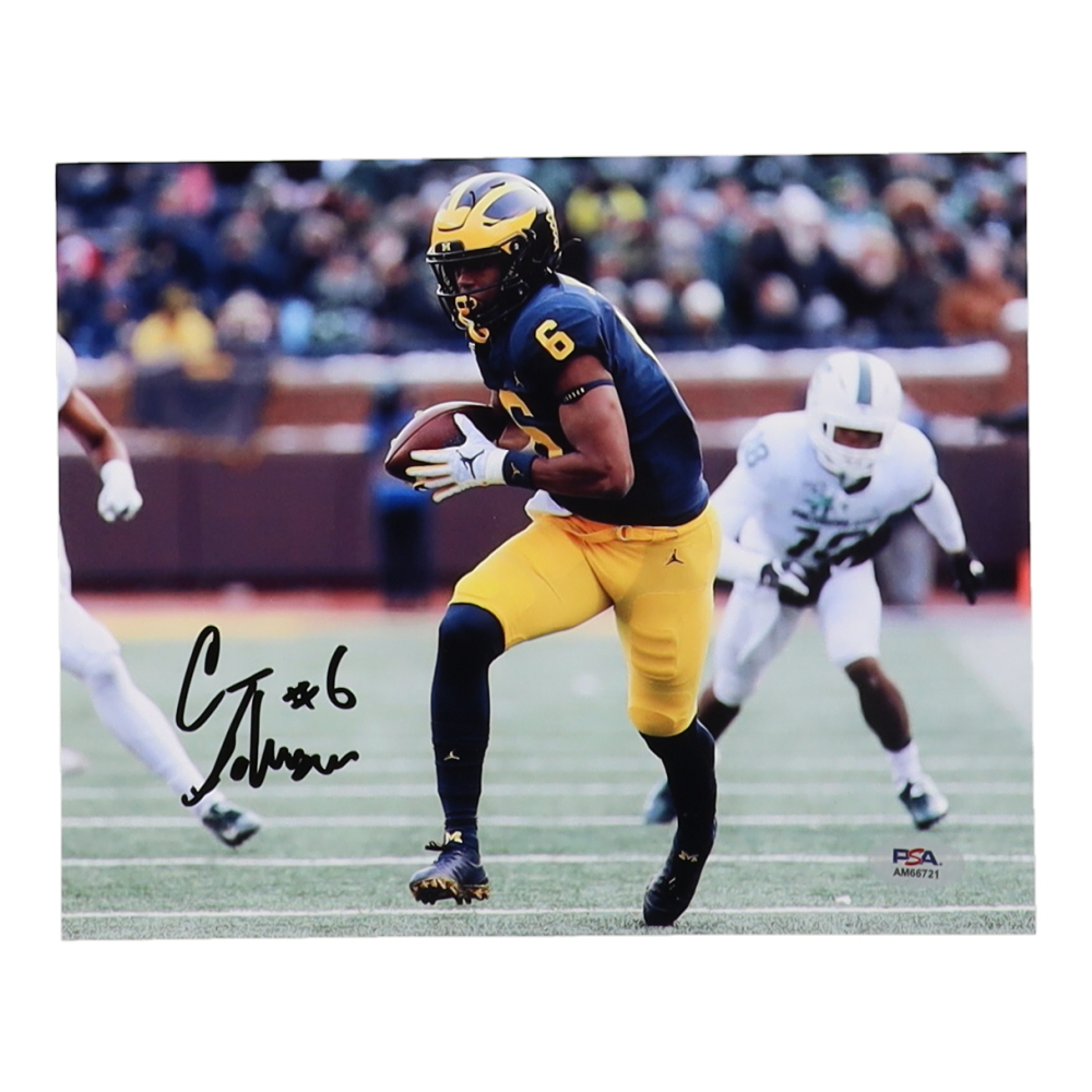 Cornelius Johnson Signed Michigan Wolverines 8x10 Photo (PSA ...