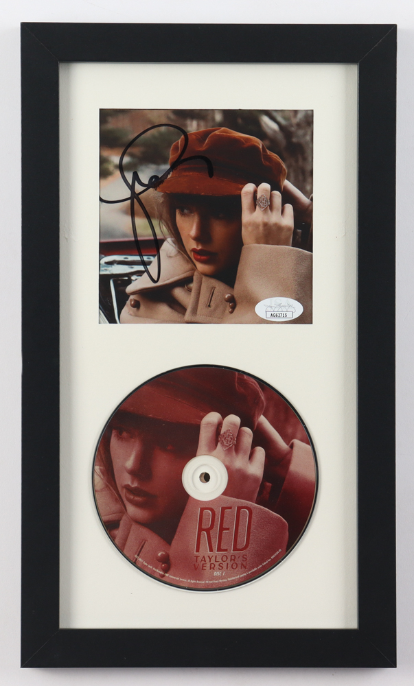 Taylor Swift Signed "Red: Taylor's Version" Custom Framed CD Display ...