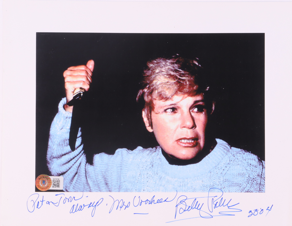 Betsy Palmer Signed "Friday The 13th" 8x10 Photo Inscribed "Pat+Tom Always Mrs Voorhees ...