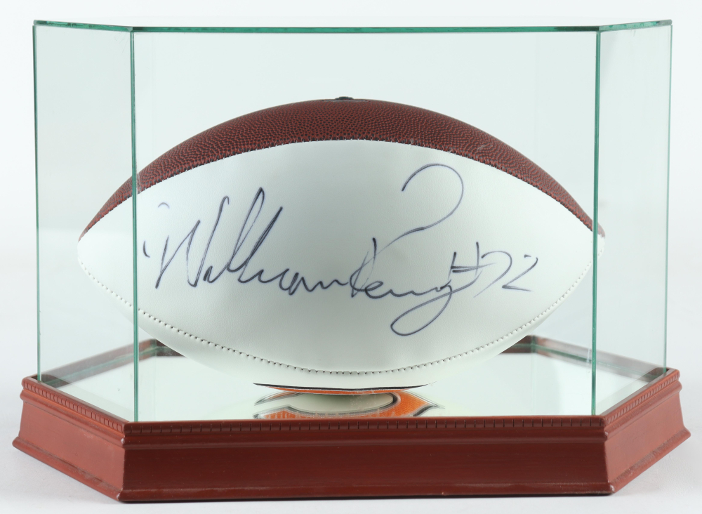 William Perry Signed Bears Logo Football In Display Case (JSA ...