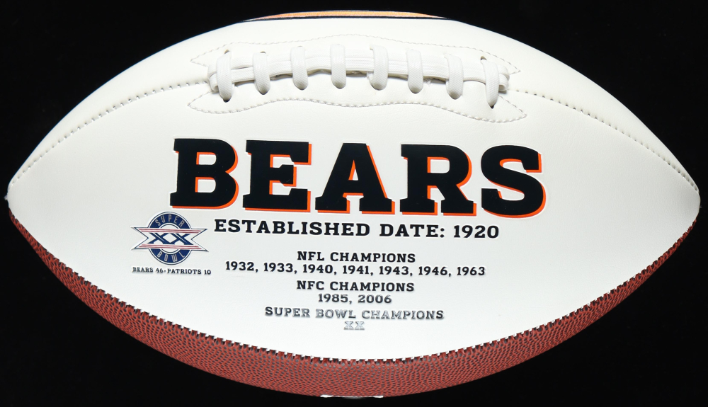 William Perry Signed Bears Logo Football In Display Case (JSA ...
