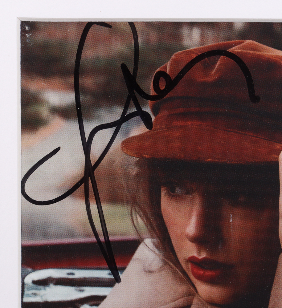 Taylor Swift Signed "Red: Taylor's Version" Custom Framed CD Display ...