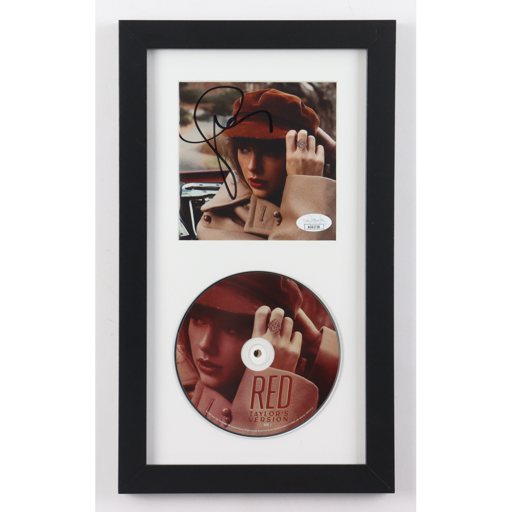 Taylor Swift Signed "Red: Taylor's Version" Custom Framed CD Display ...