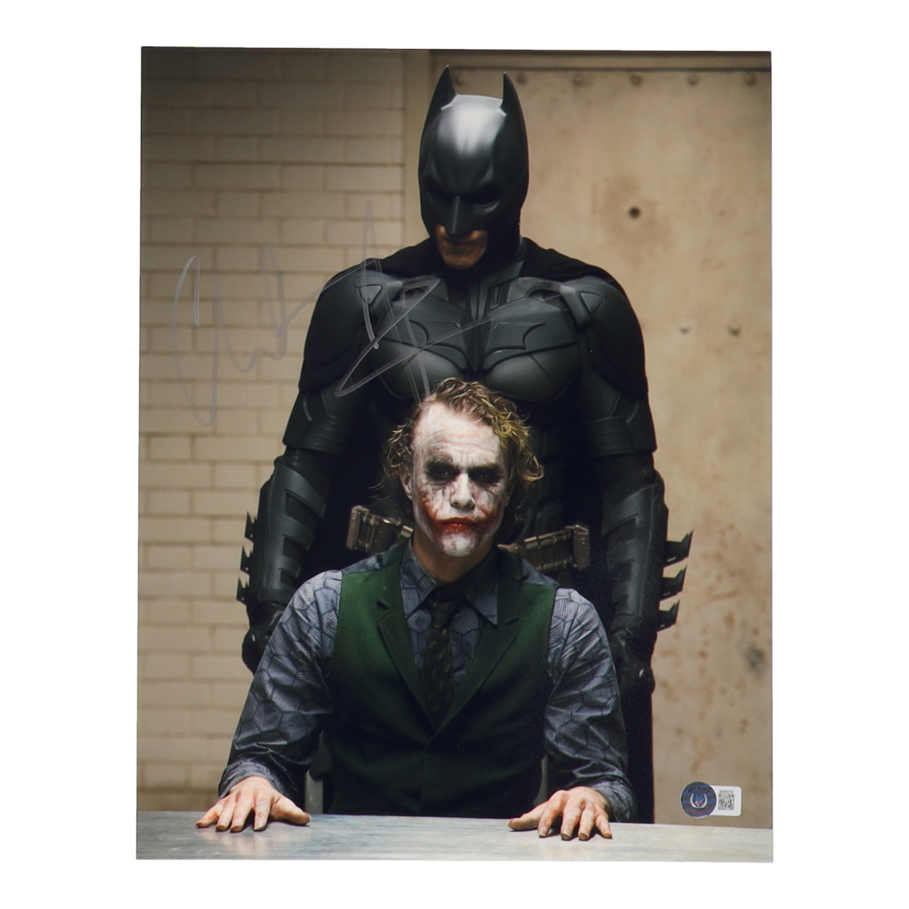 Christian Bale Signed "The Dark Knight" 11x14 Photo (Beckett ...